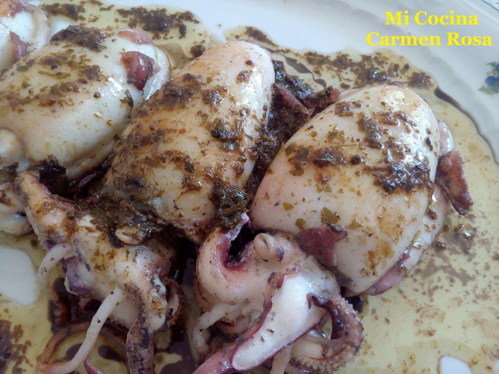 JIBIAS A LA PLANCHA CON SU JUGO EN SALSA DE ADOBILLO | Mi Cocina