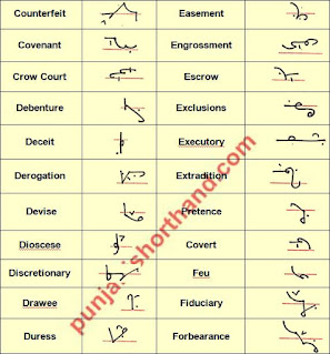 English Shorthand Court All Legal Words/Outlines