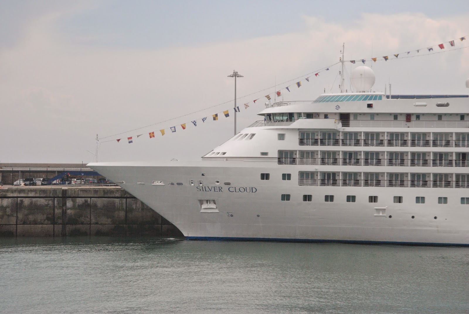 Cruise Ships at Dover, seen from the "PRINCE OF WALES PIER"