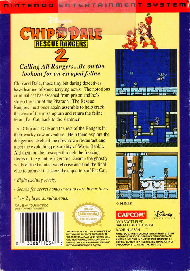 Nerdicus NES Review #127: Chip 'N' Dale: Rescue Rangers 2 ~ Life of a ...