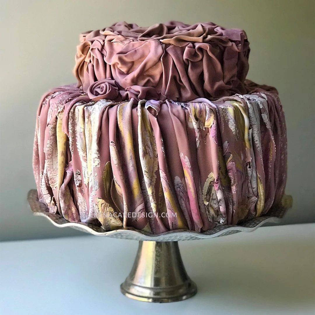 Artistic textured cake designs by Albena Petrova. | Melody Jacob