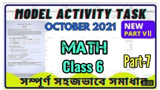 Model Activity Task class 6 Math Part 7 Answer - Madhyamik Guide