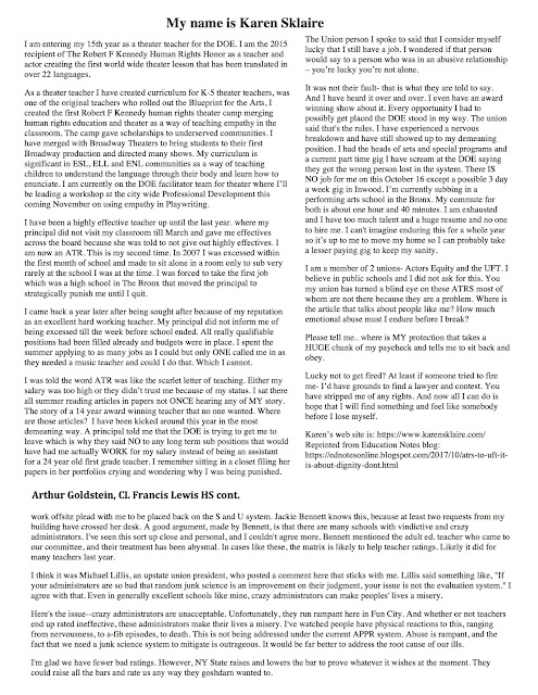 Ed Notes Online: On ATRs and APPR - Ed Notes Handout - Oct 2017