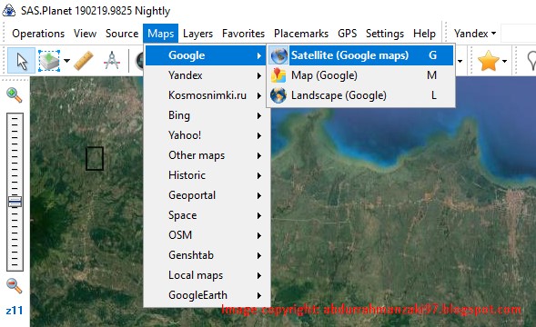 SAS Planet Tutorial | Bagaimana Cara Mengunduh Citra Google Earth ...