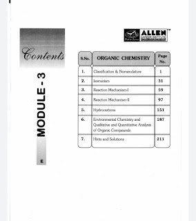 ALLEN CHEMISTRY LATEST MODULE PDF 2020