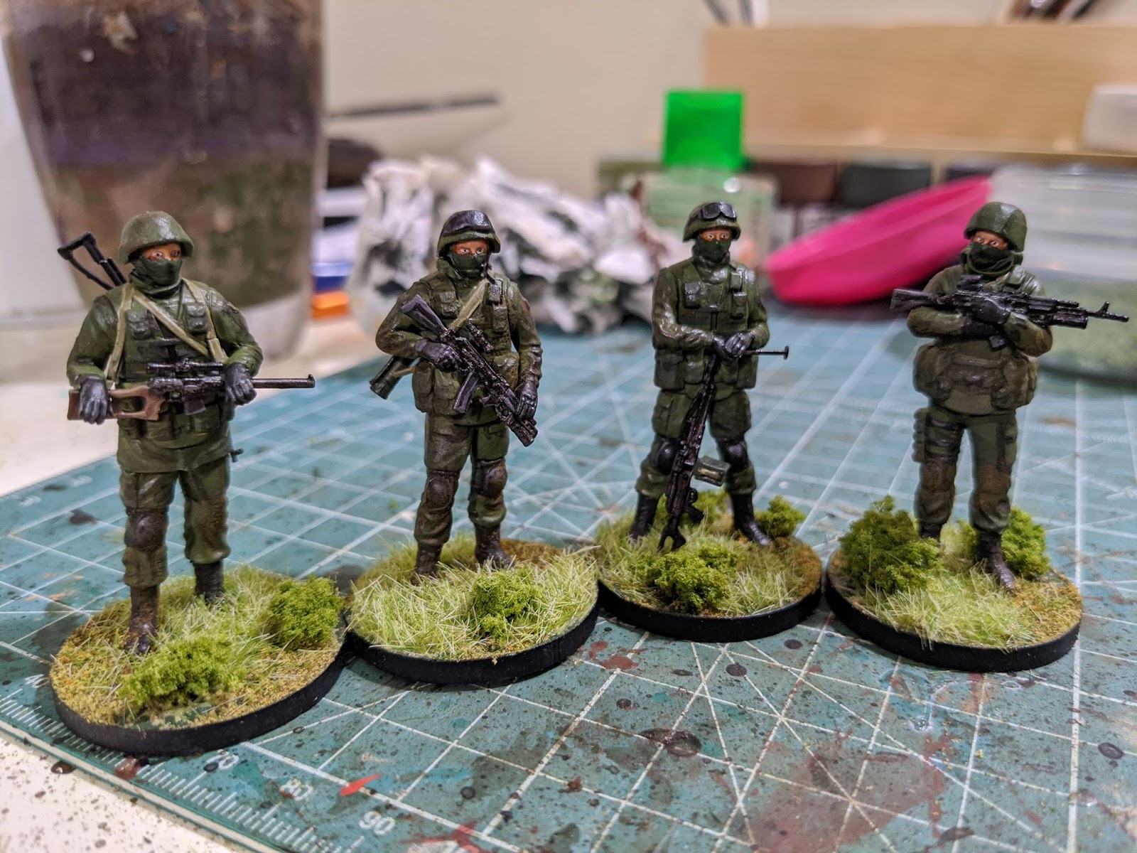 Bow and Shot Wargaming: Finished Zvezda 1/35 modern Russian infantry