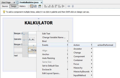 Membuat Kalkulator Sederhana Menggunakan Java - Contoh Aplikasi