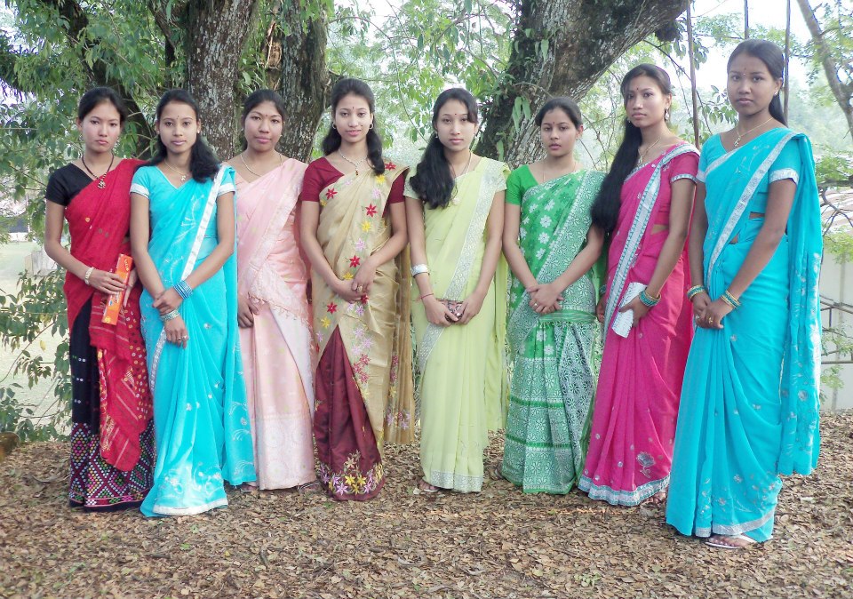 School Girls Of Assam