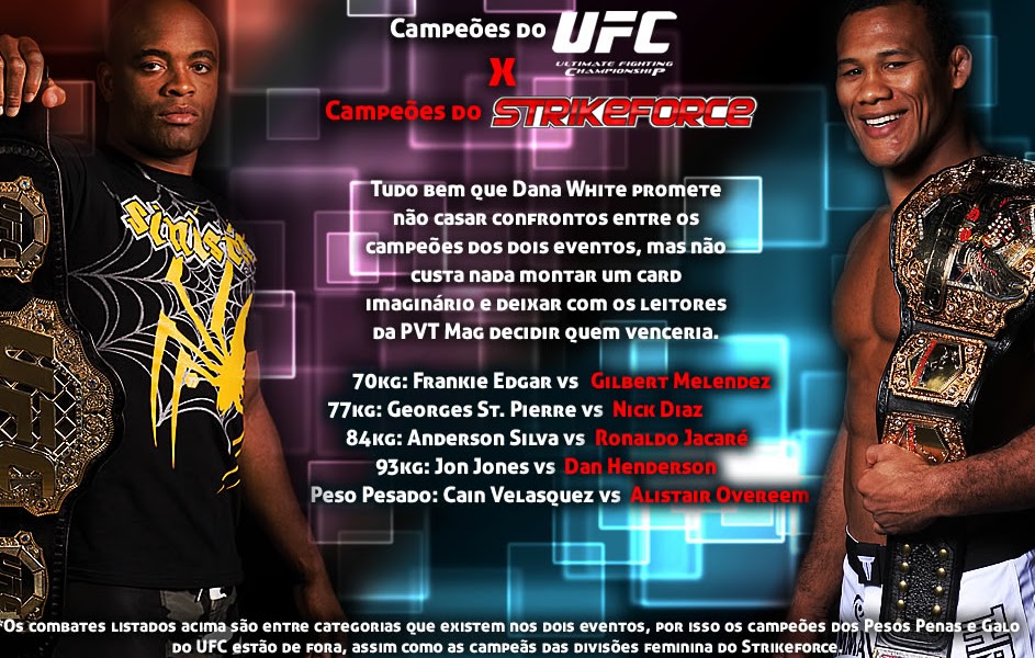 13 GUERREIROS DO TATAME: COMO SERIA SE OS CAMPEÕES DO UFC ENFRENTASSEM ...