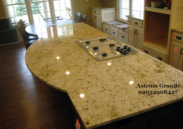 Best Fusion Gold Granite Kitchen Worktop in London - Astrum Granite