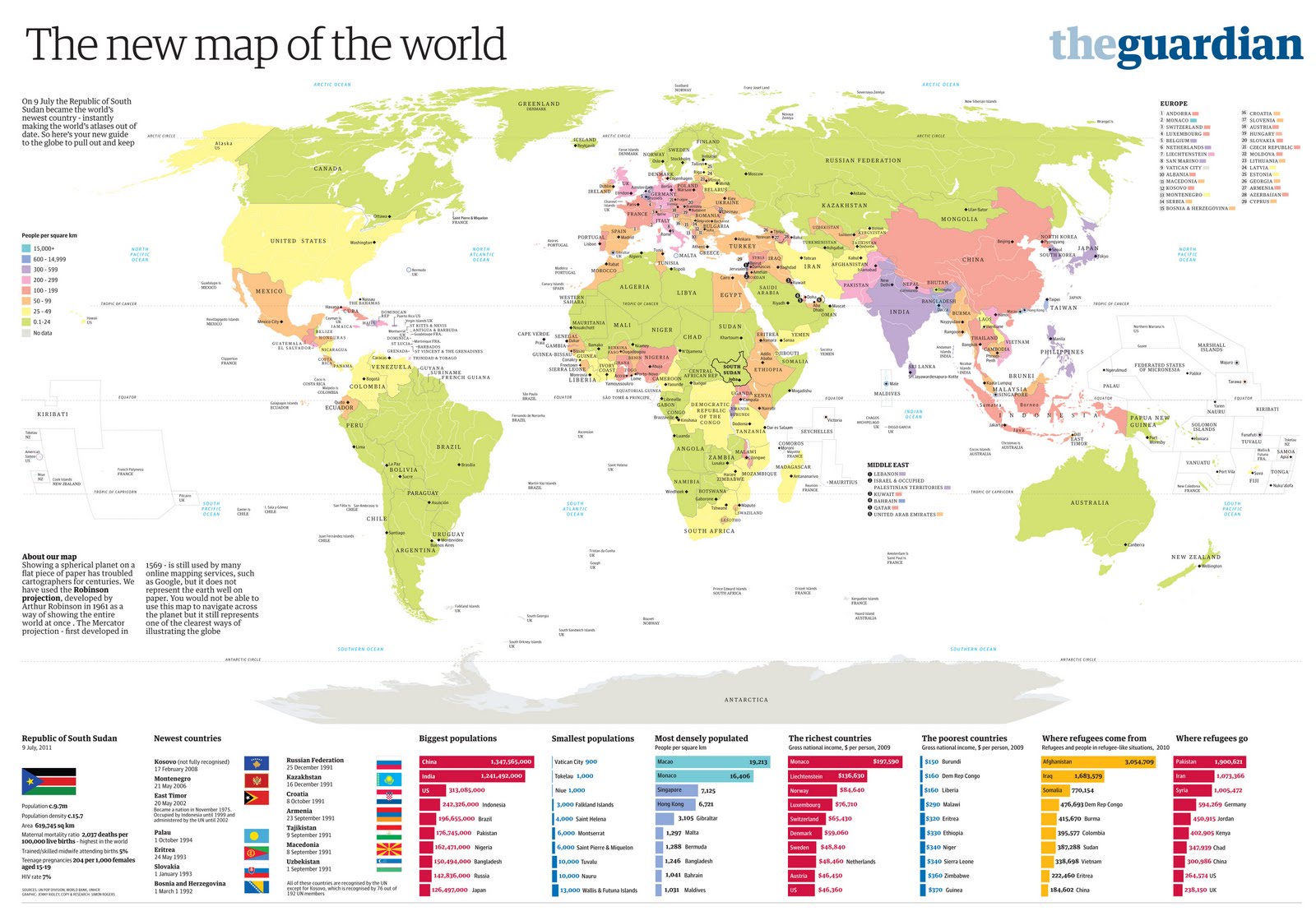 A New Map Of The World - United States Map