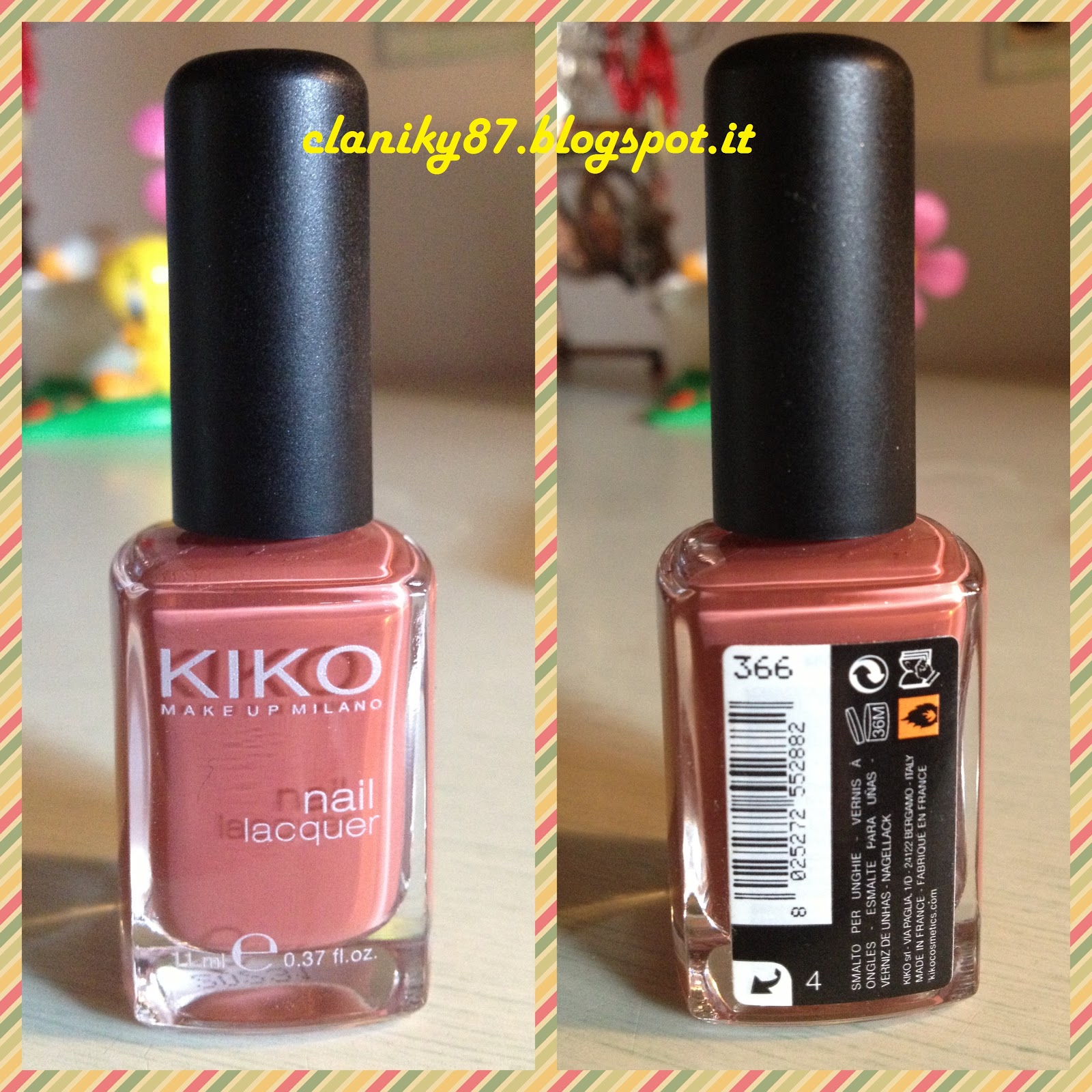 Cosmesi Make up & Shopping: Prova su strada: smalto Kiko n.366 Rosa ...