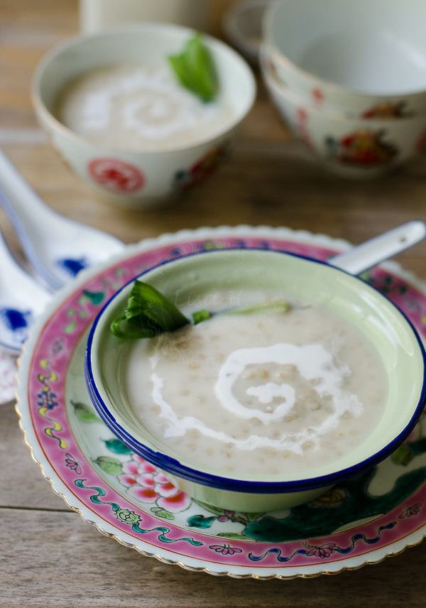 Sweet Wheat Porridge / Bubur Gandum - Lisa's Lemony Kitchen