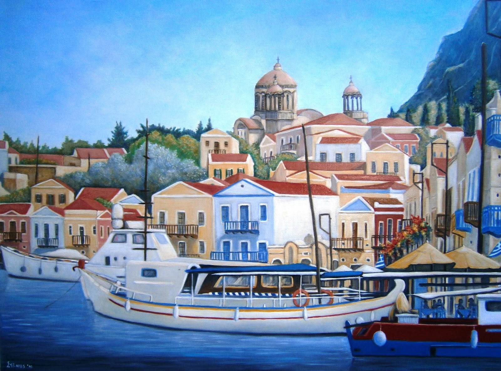 MYSTELIOSART & PAINTING BLOG: ΣΤΟ ΛΙΜΑΝΙ ΤΟΥ ΚΑΣΤΕΛΛΟΡΙΖΟΥ