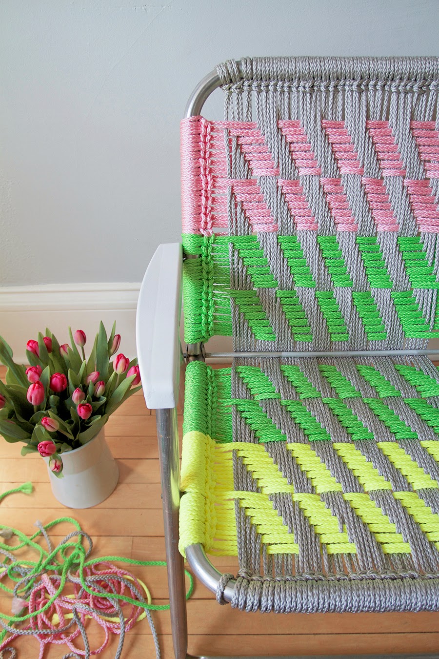 {DIY} Un fauteuil en macramé ♥ - Initiales GG ...