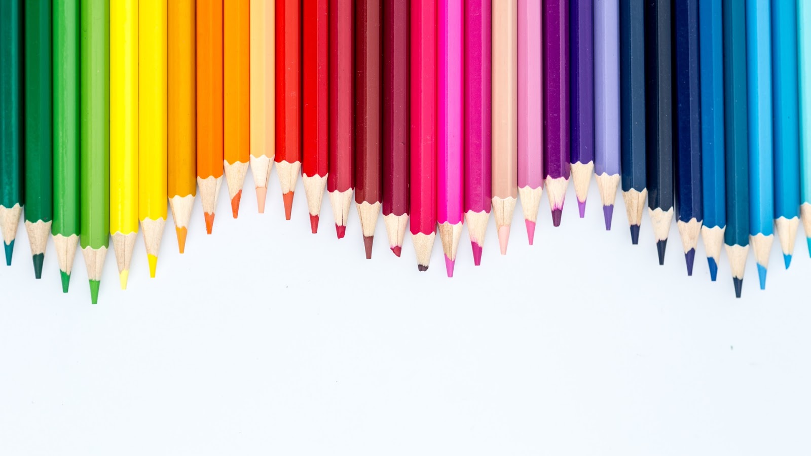 Seven color pencil slide background pictures