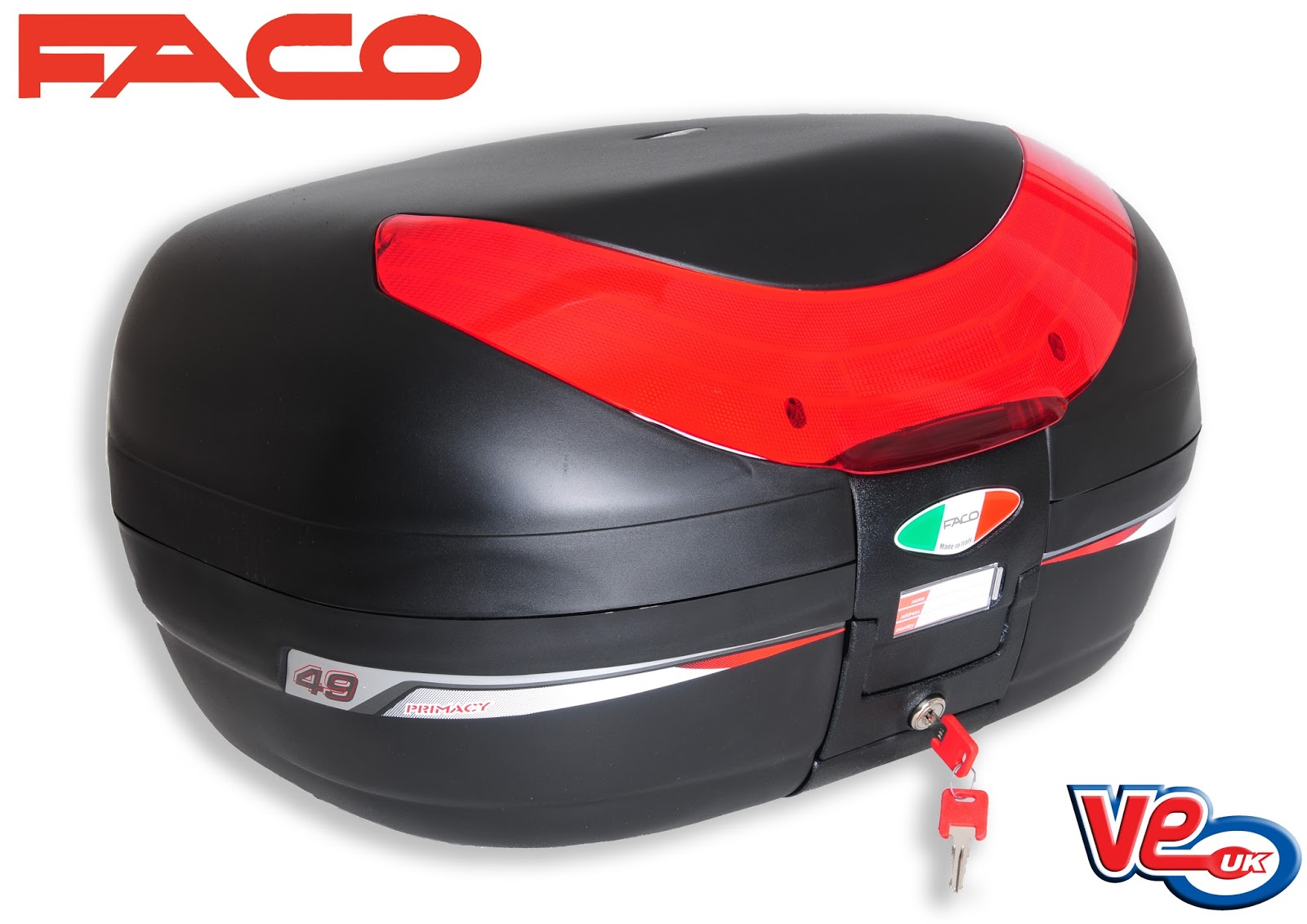 VE Scooter Spares: Faco Top Boxes from VE (UK)