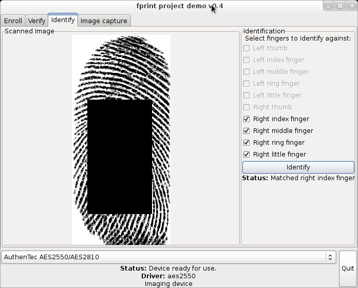 Hacking on fingerprinting again or AES2550/AES2810 driver for libfprint