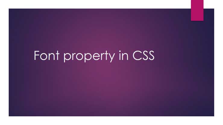 What is Font Property in CSS | CSS Style Sheet Font Properties - Online ...