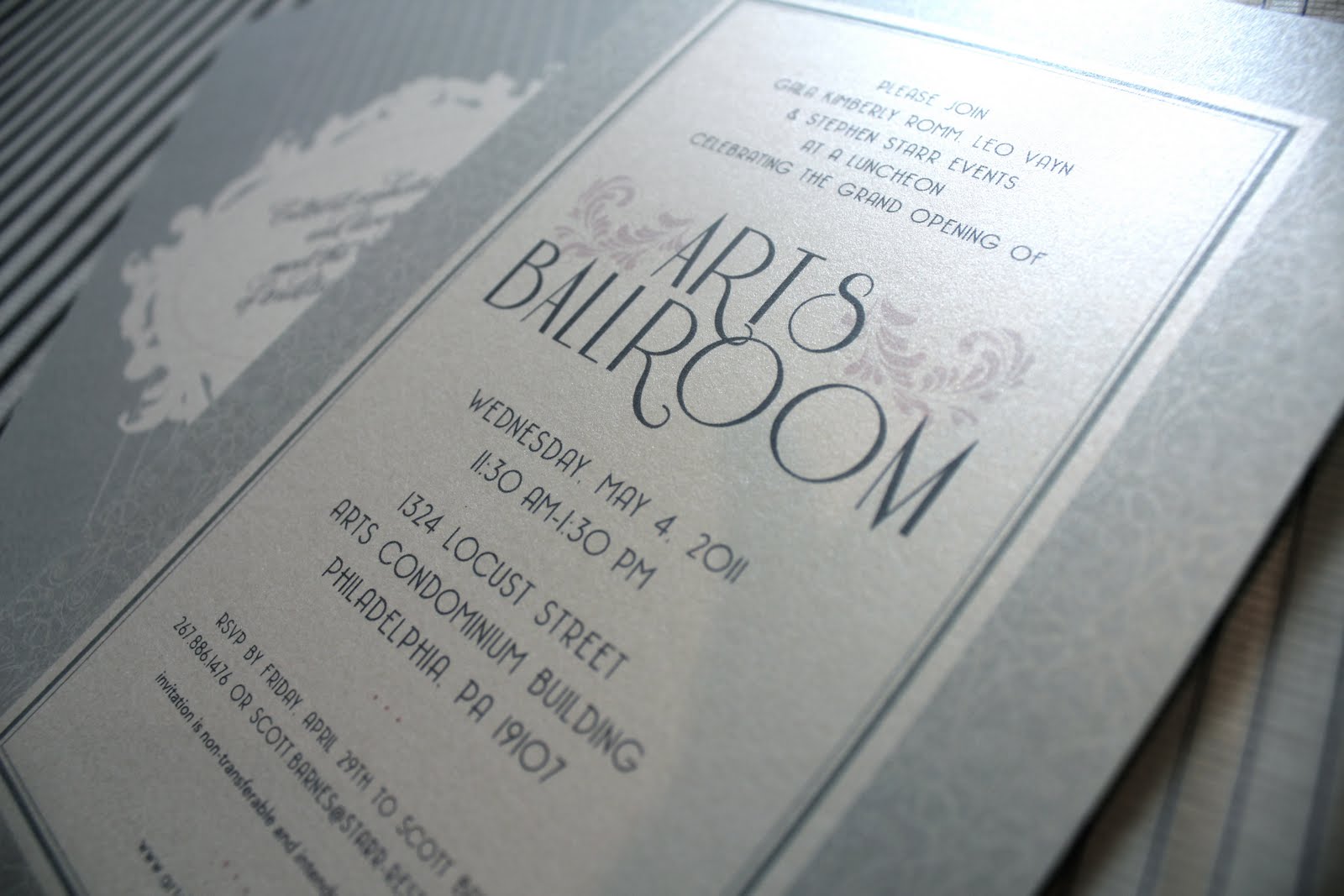 arts ballroom grand opening. | wedding invitation ideas