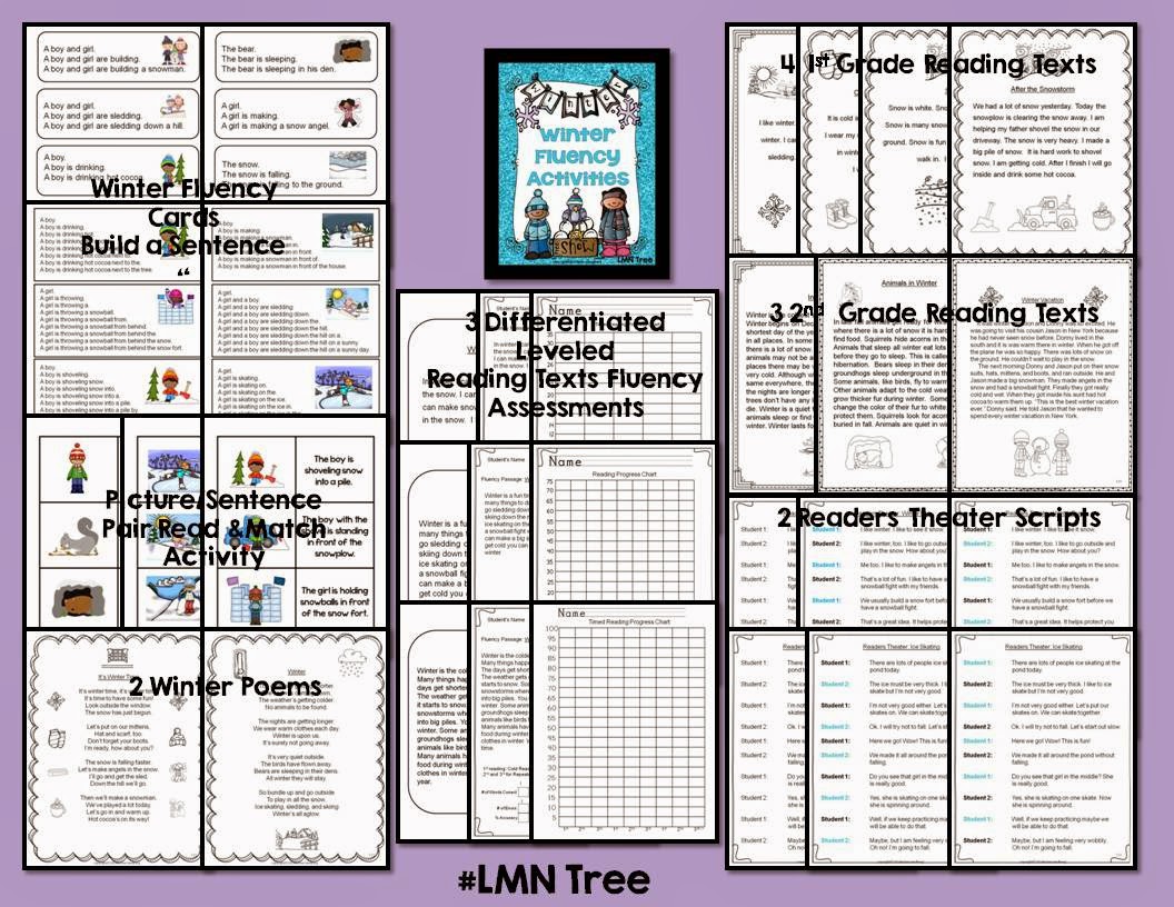 LMN Tree: Winter Edition of Fluency Tips, Activities, and Freebies