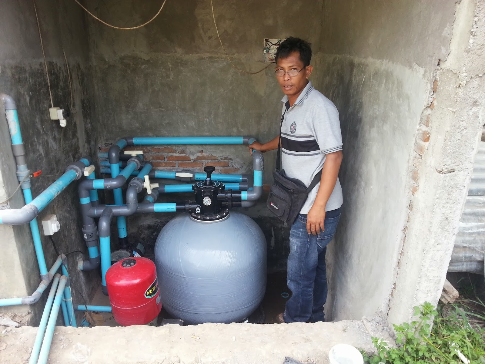 INSTALASI PIPA KOLAM RENANG - Filter dan Pompa Kolam Renang