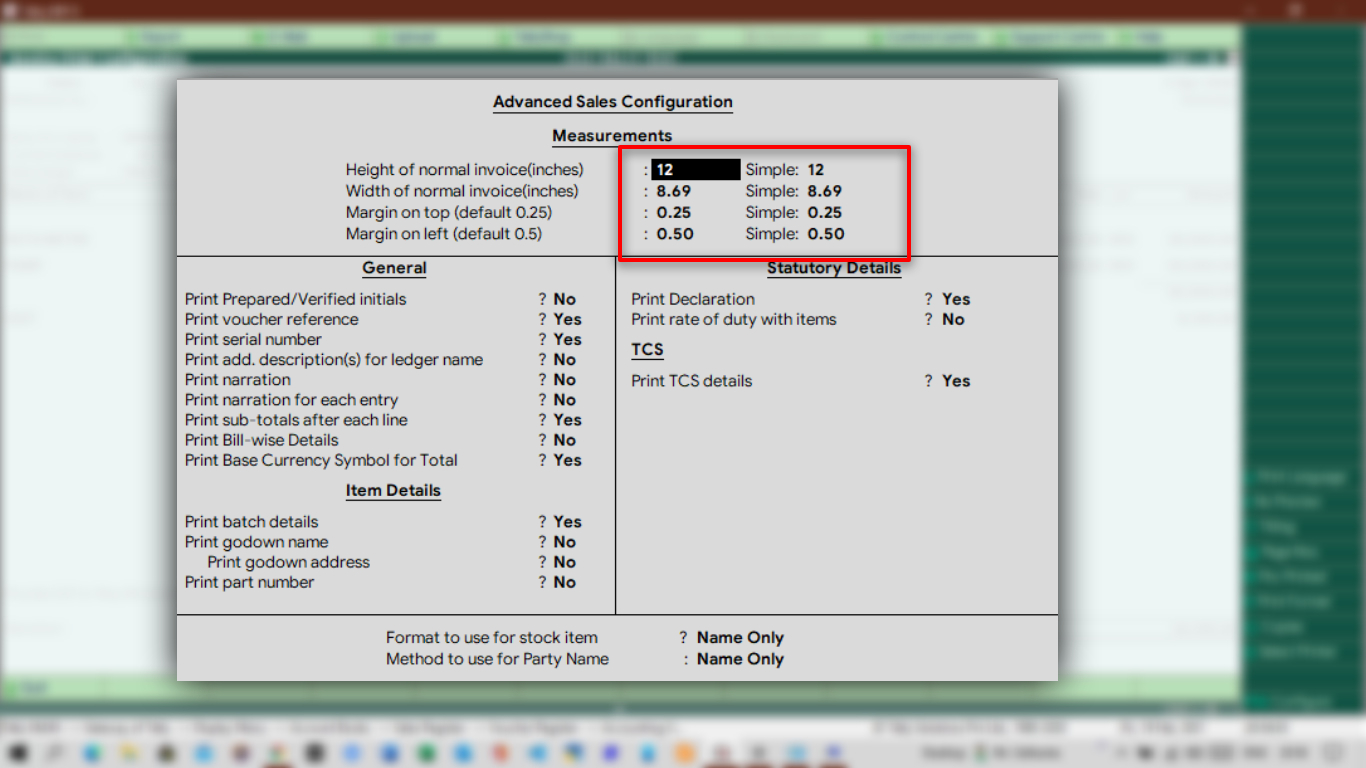 How To Set Perfect Sales Invoice Printing Configuration In Tally How To Set Perfect Sales Invoice Printing Configuration In Tally