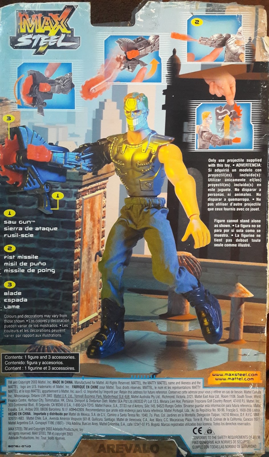 Max Steel Fanáticos: Línea Max Steel N-Tek 2003 Completa
