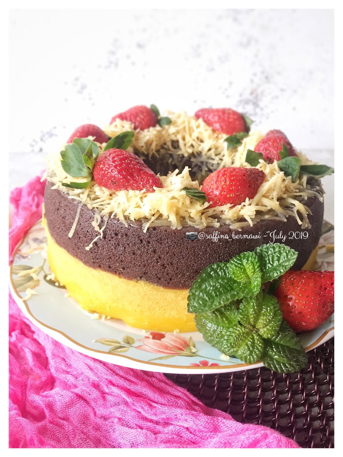 Saffina's Life: Cake Labu Kuning - Coklat Kukus