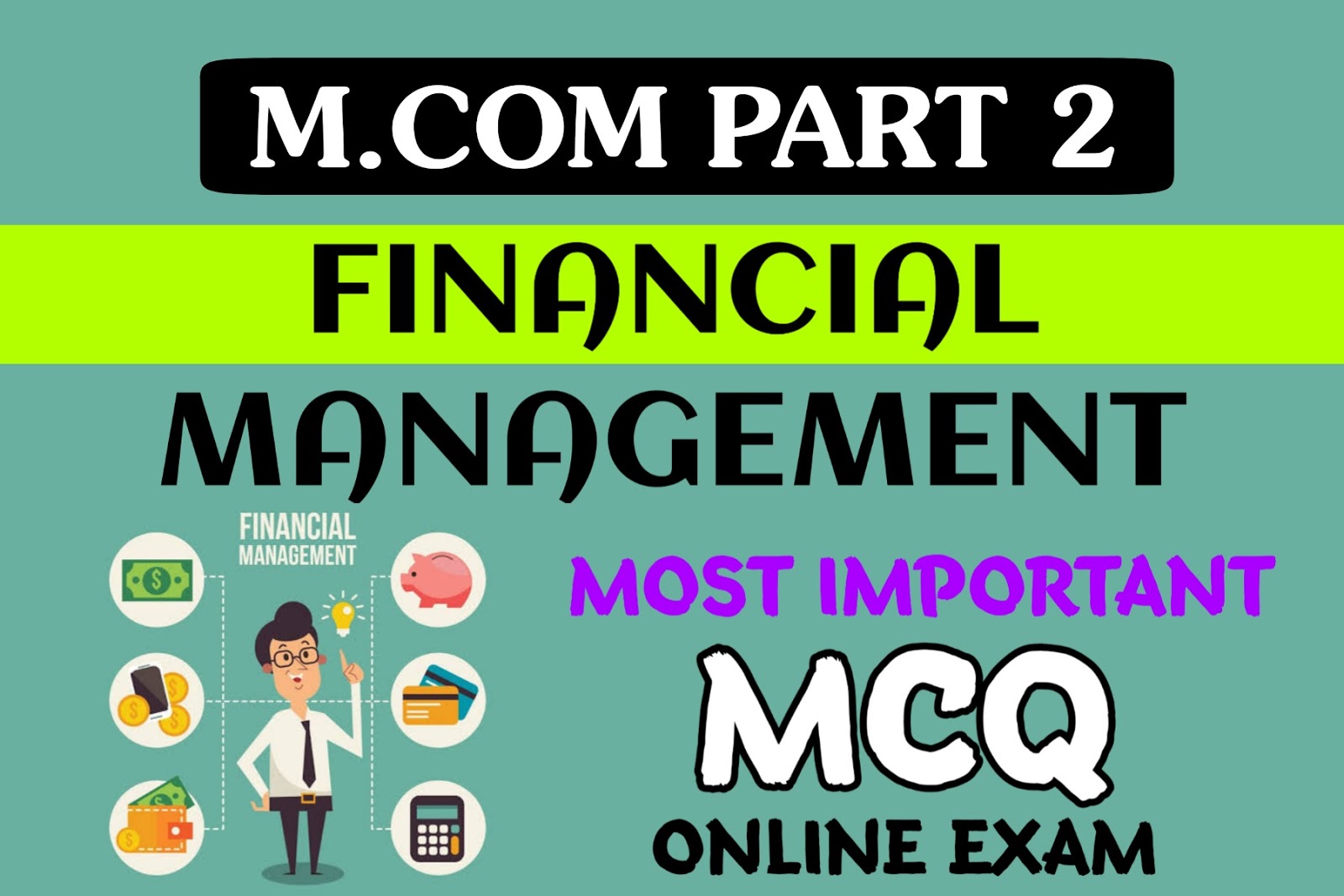 M.COM PART 2 FINANCIAL MANAGEMENT MCQ PDF
