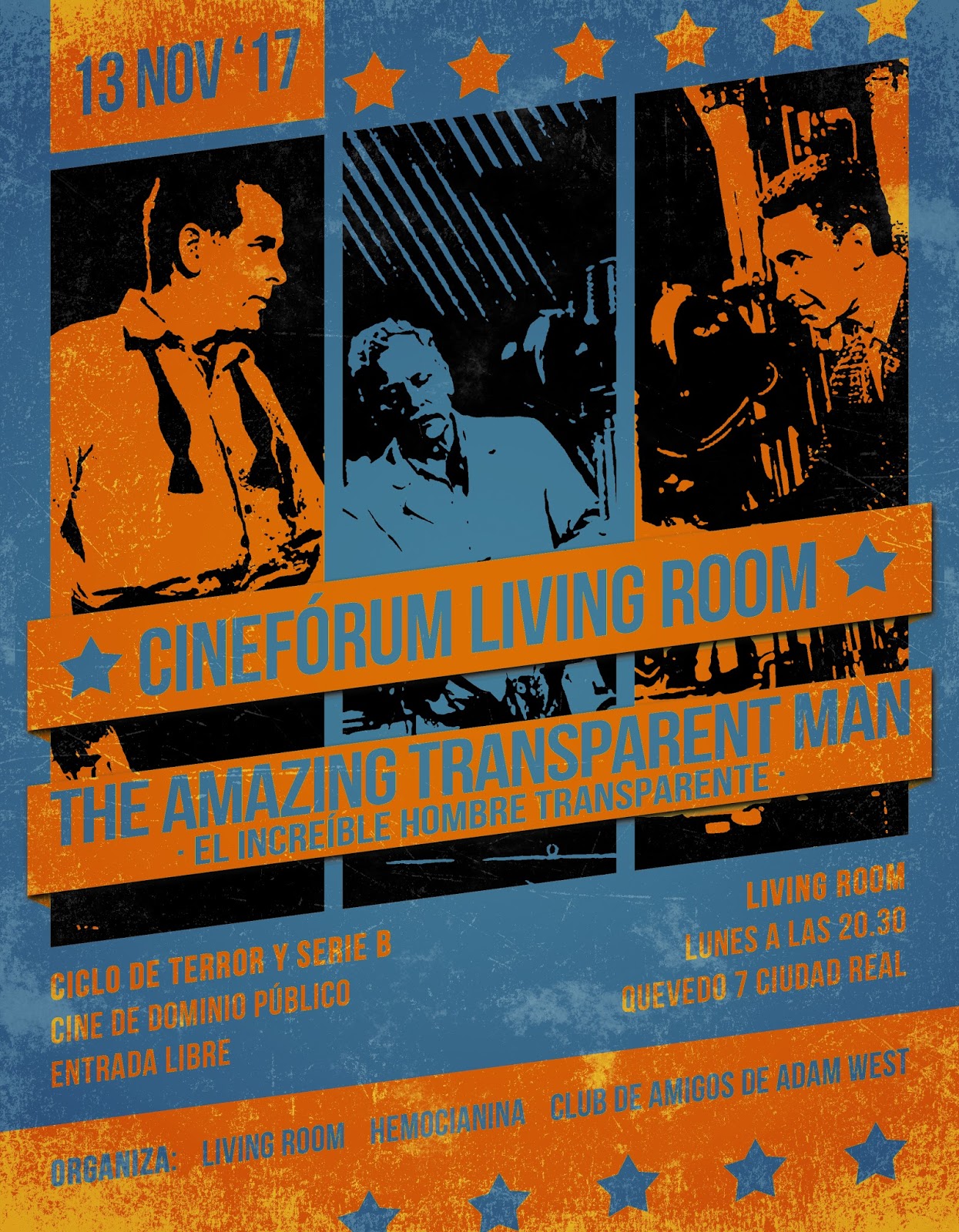 Cinefórum Living Room: The Amazing Transparent Man