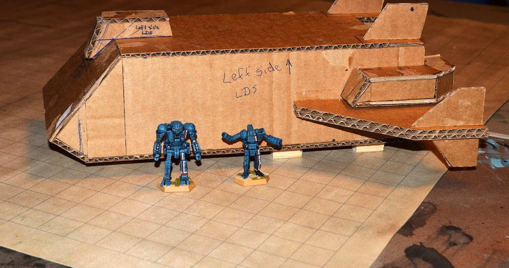 Nate Miller's Tabletop Games: Battletech Leopard Drop Ship on the Cheap
