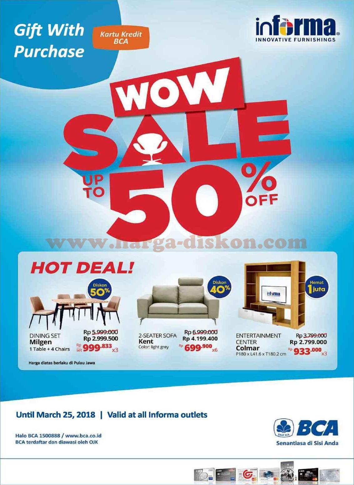 Promo INFORMA Terbaru WOW SALE up to 50% Off