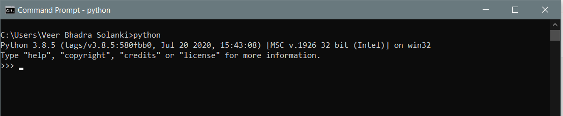 Install Python 3.8.5 Windows 32/64 bit | Download & Installation