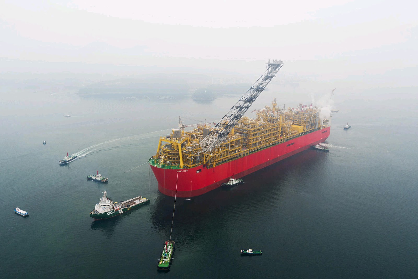 Oil Platforms Around The World: Prelude FLNG Platform