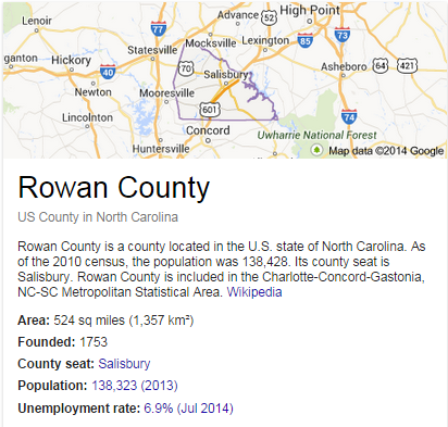 Under The Nut Tree Genealogy: Mappy Monday: Rowan County, North Carolina