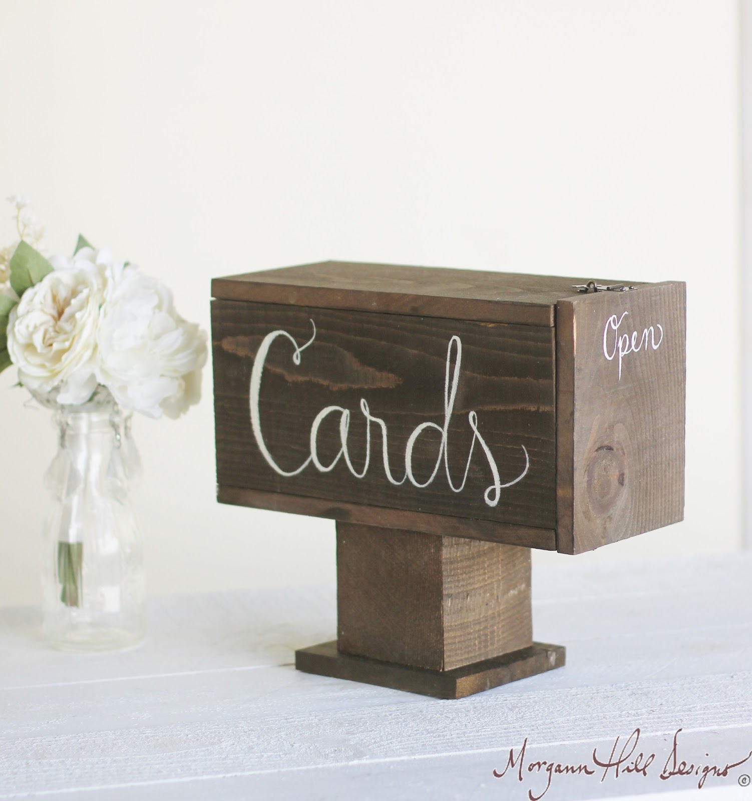Morgann Hill Designs: Wedding Cards Box Rustic Mailbox On Stand Shabby ...