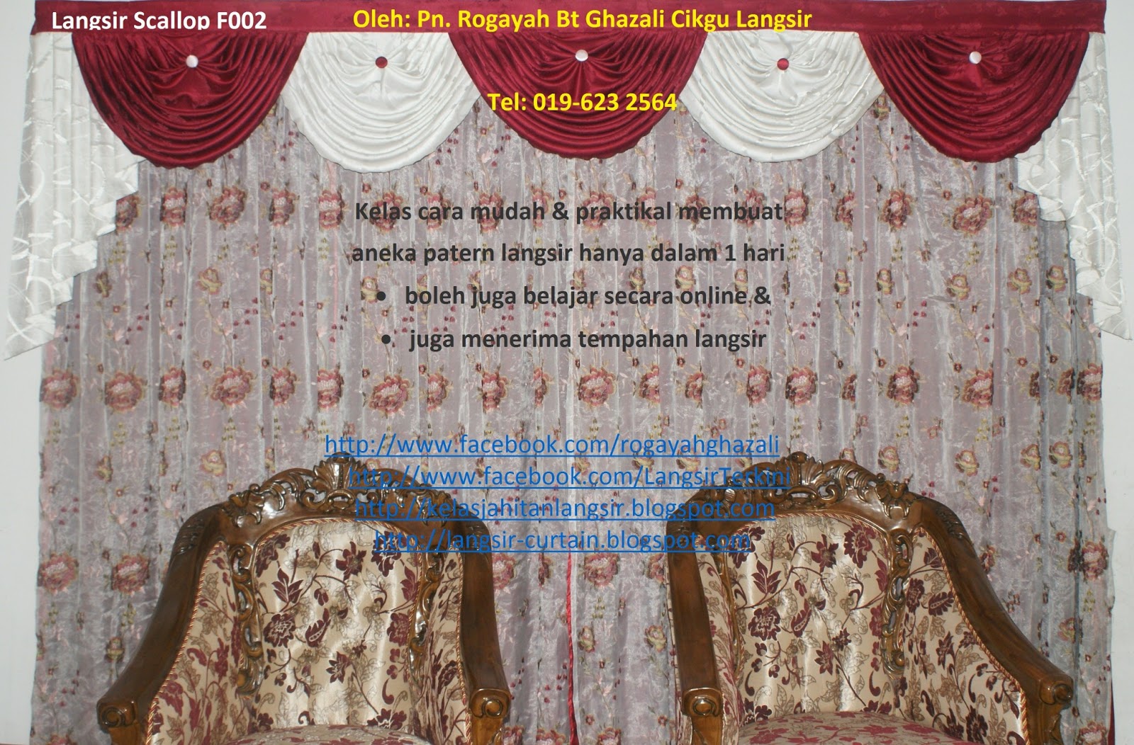 Belajar Jahit Langsir Cara Mudah Hanya dlm 1 Hari ( Rogayah Ghazali ...