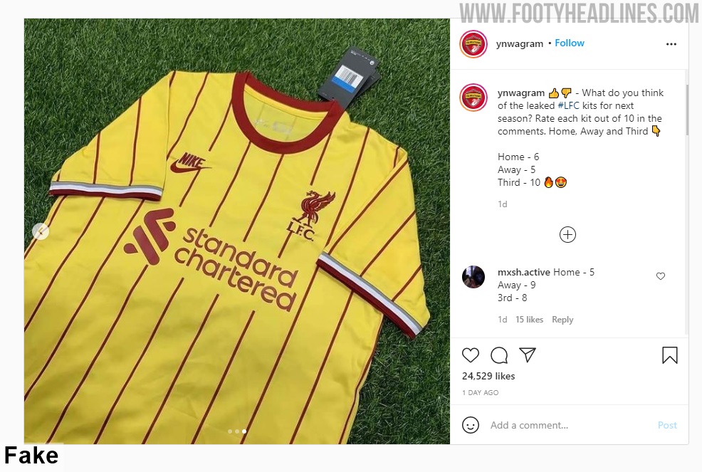 Fakes! Nike Liverpool 21-22 Home, Away & Third Kits "Leaked" - What's ...