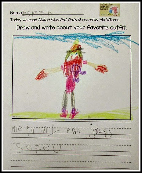 Kindergarten: Holding Hands and Sticking Together: Writing about Books!