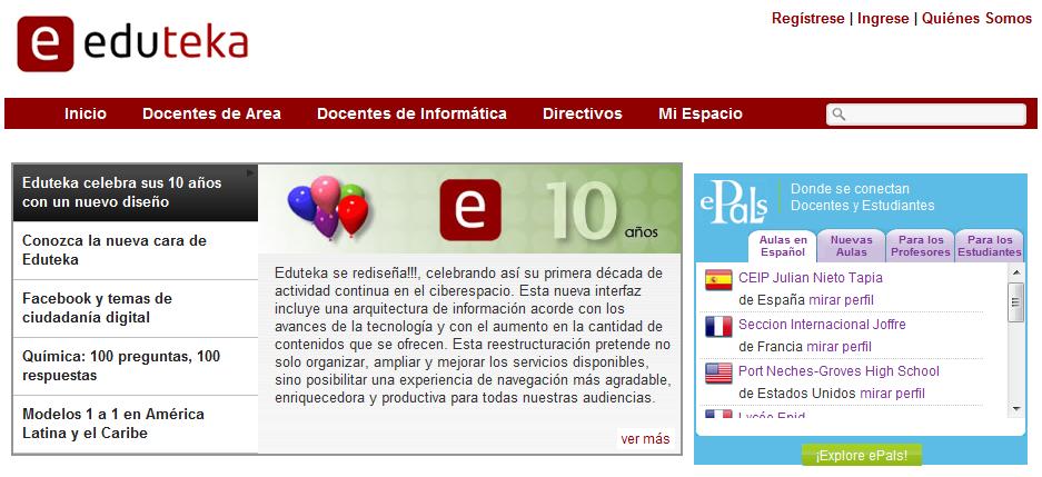 Tom no Ensino: Eduteka‏ - Site Educacional Colombiano