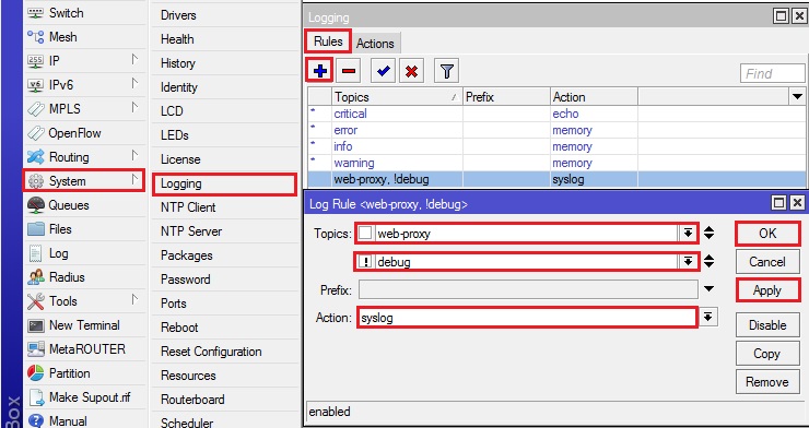 Life Is Routing: MikroTik | Web Proxy Log Configuration Life Is Routing: MikroTik | Web Proxy Log Configuration