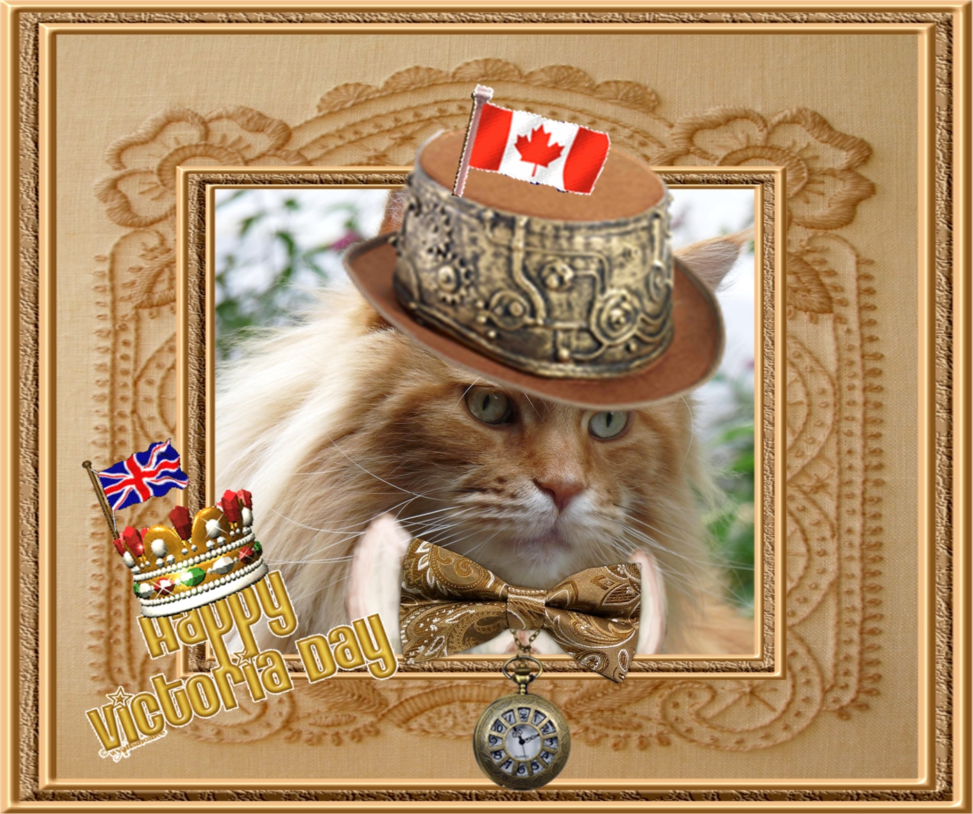 Wendy's 3-D Cats: HAPPY VICTORIA DAY!