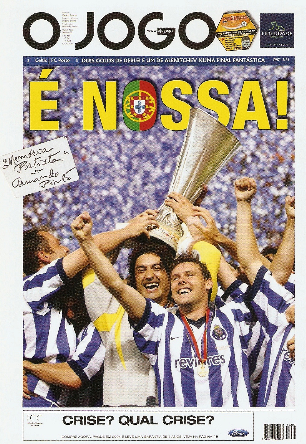 Memória Portista: Taça UEFA de 2002 / 2003: Inesquecível trunfo europeu ...