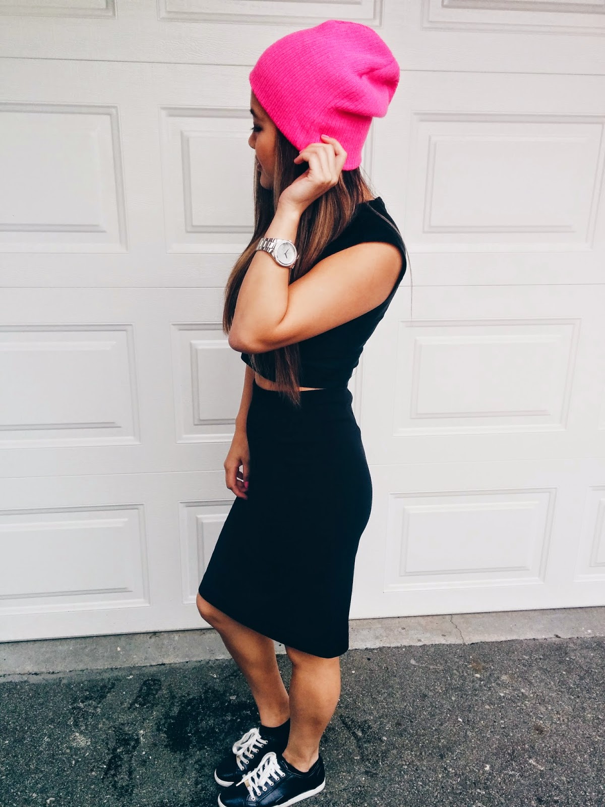 Mandy Nguyen : anti bullying day: pink toque and new kicks