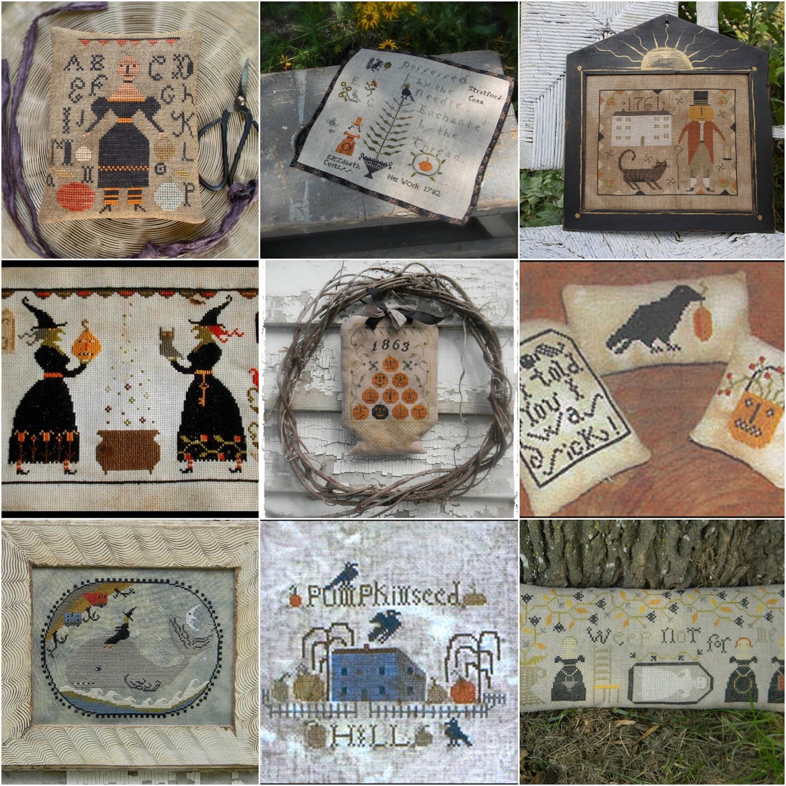 Notforgotten Farm : ~ a Little Witchy-Stitching in July