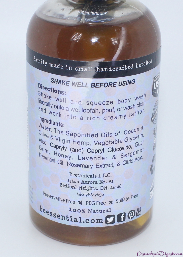 Beessential Skin Care Products: Body Cream, Lip Balm, Body Wash and ...