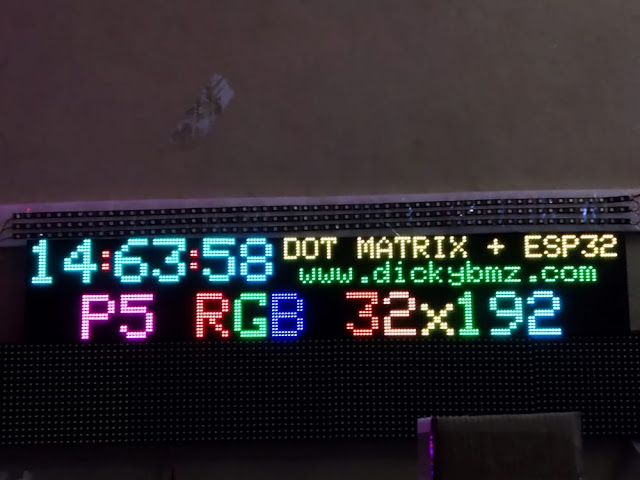 Menampilkan text Di P5 Full Color RGB Menggunakan ESP-32 - Dicky B_Mz