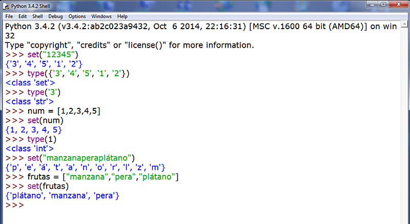 APRENDER A PROGRAMAR CON PYTHON: CONJUNTOS (SET Y FROZENSET)