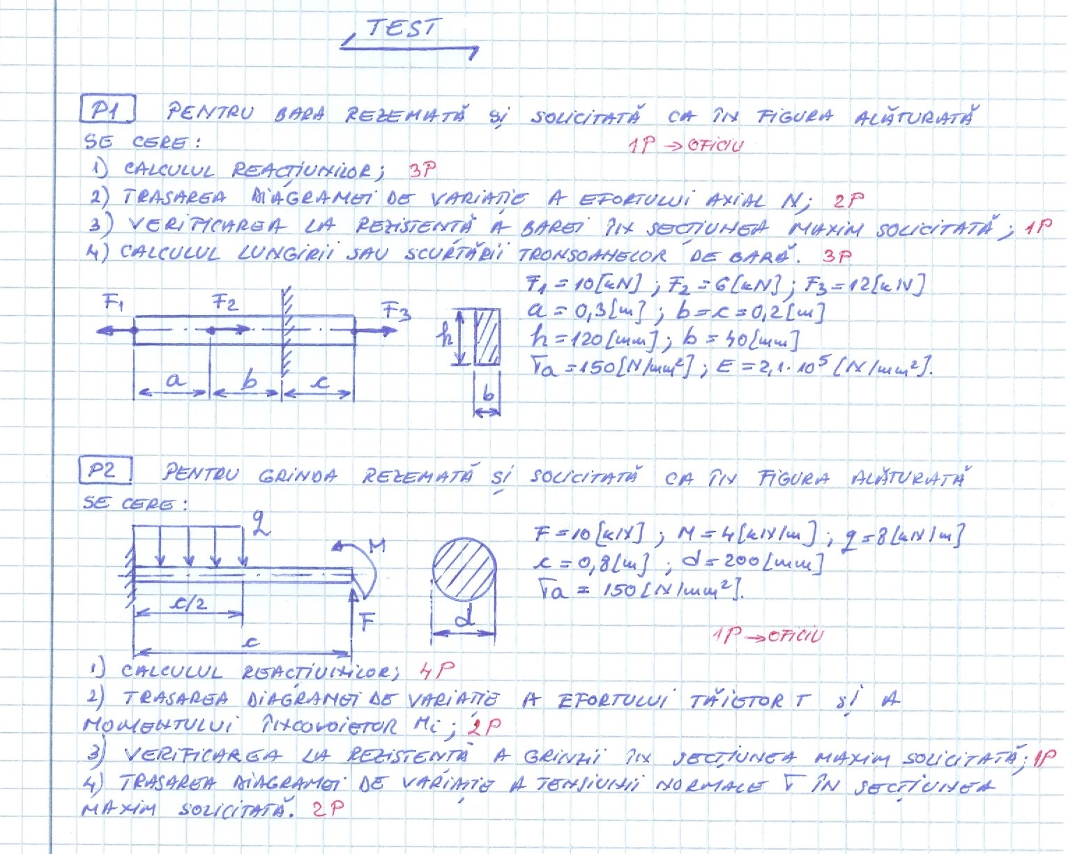 Rezistenta Materialelor - Mechanics of Materials - Résistance des Matériaux